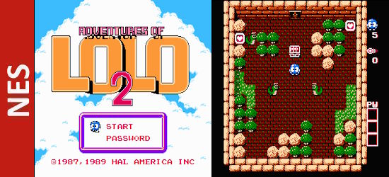 Adventures of Lolo 2 для NES скачать или играть Онлайн - GameROMs ️
