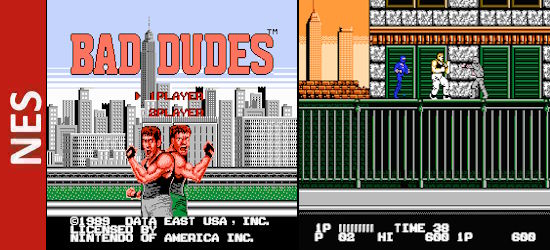 Bad Dudes для NES скачать или играть Онлайн - GameROMs ️