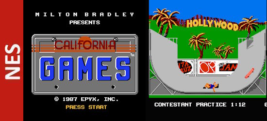 California Games для NES скачать или играть Онлайн - GameROMs ️