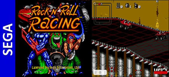 Rock n’ Roll Racing для Sega скачать или играть Онлайн - GameROMs ️